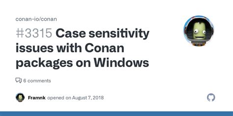 Case Sensitivity Issues With Conan Packages On Windows Issue Conan Io Conan GitHub