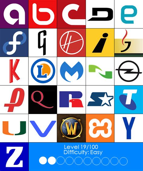 The 100 Logo Alphabet Quiz Challenge Level 19 Easy Difficulty R Quiz