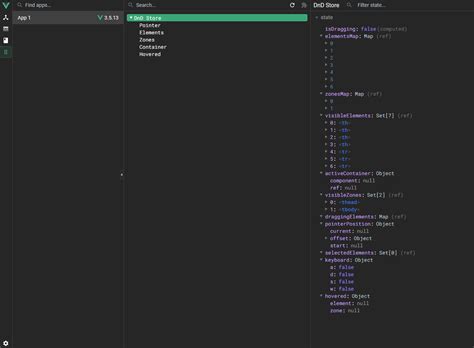 devtools usage vue dnd kit
