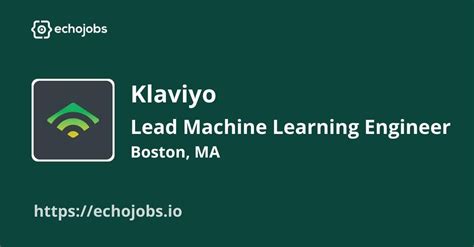 Klaviyo Is Hiring Lead Machine Learning Engineer Boston Ma Deep Learning Pytorch Tensorflow
