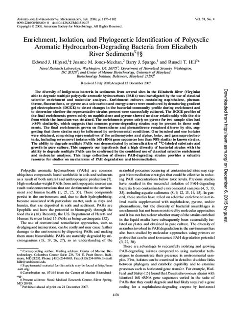 Pdf Enrichment Isolation And Phylogenetic Identification Of