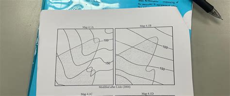 Solved Xercise 41maps 41a And 41b Show Outcrop Pattern