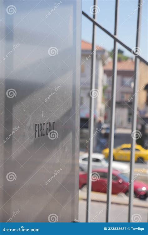 Emergency Exit Door Inside Of A Building Stock Image Image Of Push Conceptual