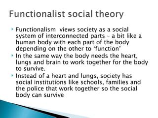Functionalism In Sociology