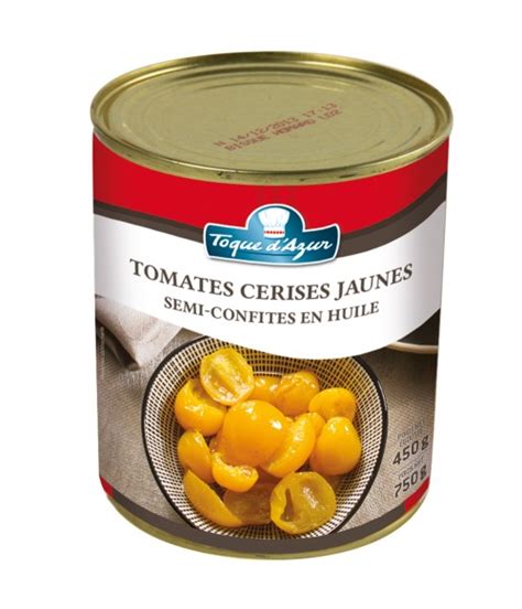 Tomates Cerises Jaunes Semi Confites En Huile