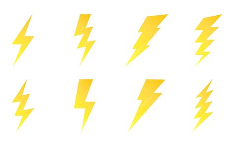 Premium Vector Thunderbolt Flash Icon Power Electricity Lightning