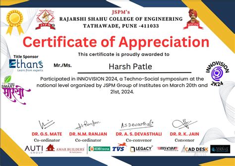 harsh patle on linkedin innovision2024 technosocial jspmgroup