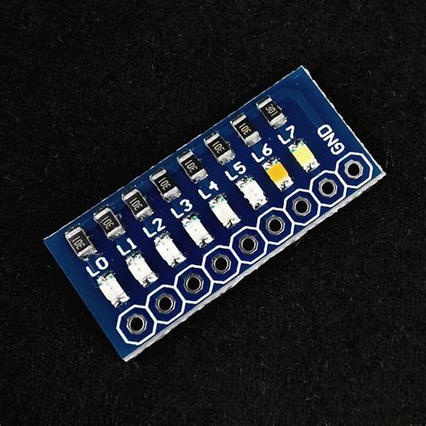 Indicador De Lámpara De Prueba De Puerto De 8 Bits 50 Piezas Rojo