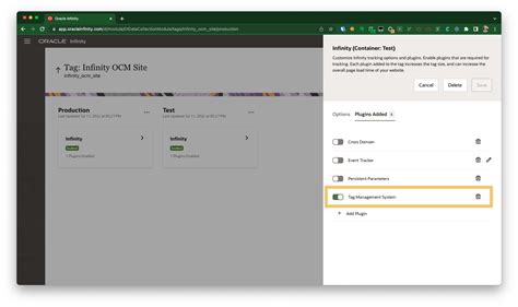 quick start send data to an api using oracle infinity webhook