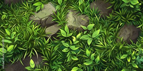 Seamless Grass Texture 2d Game Grass Texture Cartoon Seamless Grass Pattern 2d Seamless Grass
