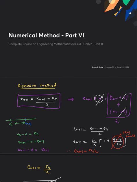 Numerical Method Part Vi With Anno Pdf