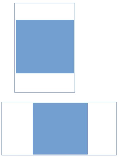 Html Fill Flexible Container With Centered Square Component Stack