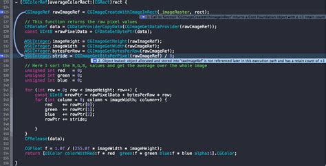ios release cgimageref to avoid memory leak stack overflow