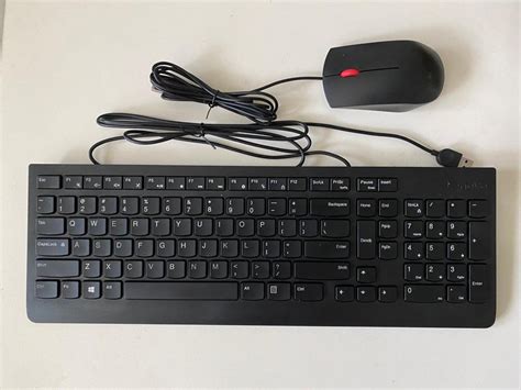 Lenovo Wired Keyboard And Optical Mouse Set Computers Tech Parts Accessories Computer