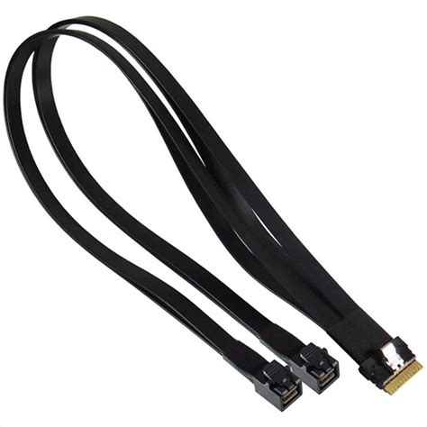 Buy the Supermicro Slimline x8 (STR) to 2x MiniSAS HD x4, 65CM, 100-Ohm ...