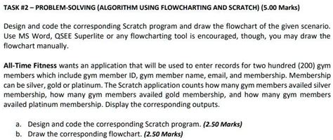 Solved Text Task 2 Problem Solving Algorithm Using Flowcharting
