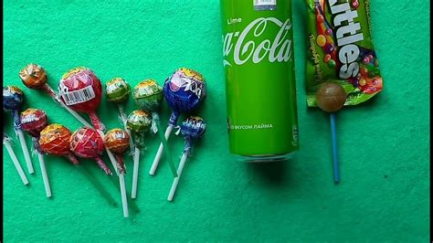 Asmr 과자 포장 풀기 스키틀즈 코카콜라 츄파춥스 Youtube