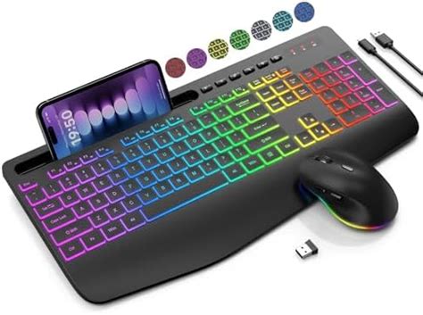 Amazon Com Wireless Keyboard And Mouse Combo Dual System RGB Backlit Mouse And Keyboard G