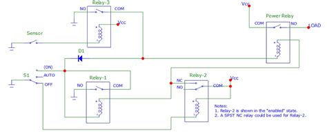 Simplify A Relay Based Latching Circuit Electrical Engineering Stack Exchange