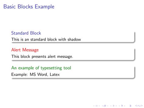 Your Guide To Beamer Blocks LaTeX Beamer