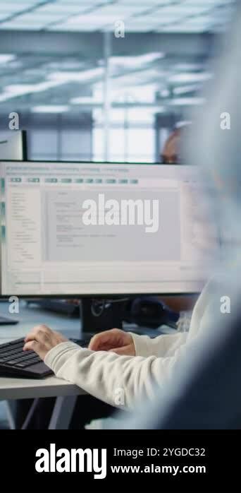 System Admin Working In Computer Network Security Data Center Ensuring
