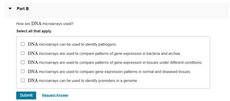 solved part bhow are dna microarrays usedselect all that