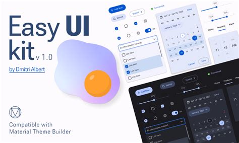 Easy UI Kit Figma Template UI Free