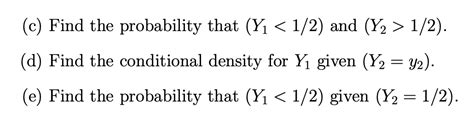 Solved Problem 3 Suppose That The Random Variables Y1 And