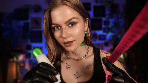 Asmr Alisa S New Tattoo Shop Rp Sketching Drawing On Your Skin Youtube