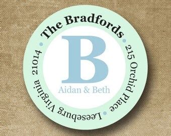 Personalized Address Labels Heart Address Labels By ChevronSmiles