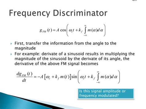 Fm Demodulation Ppt