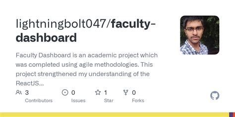 Github Lightningbolt Faculty Dashboard Faculty Dashboard Is An Academic Project Which Was