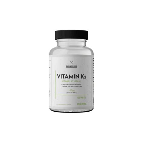 Supplement Needs Vitamin K2 120 Tablets Bone And Heart Support Gym Power