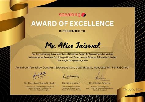 Alice Jaiswal On Linkedin 2 I Am Delighted To Share That I Have Been
