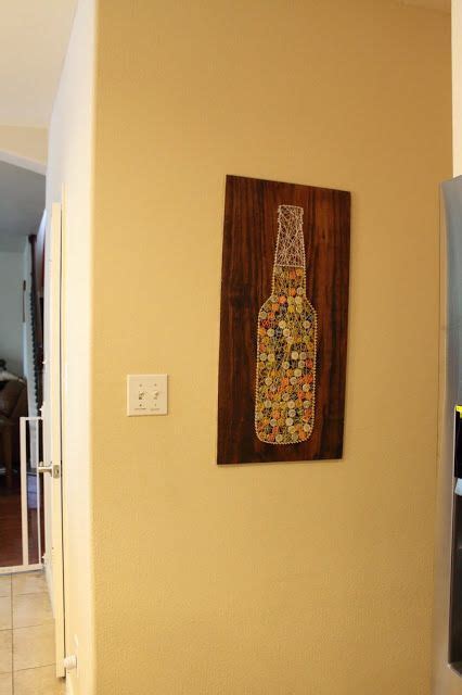 DIY Bottle Cap String Art Tutorial String Art Tutorials Diy Bottle Cap Crafts String Art