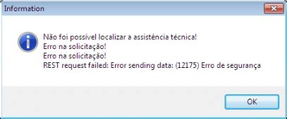 Como resolver a mensagem REST request failed Error sending data Erro de segurança
