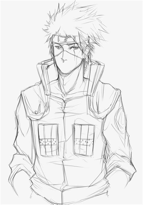 Какаши как рисовать Как нарисовать Какаши Хатаке из аниме Наруто Уроки рисования для начинающих