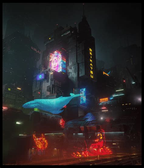 Cyberpunk Concept Art Building