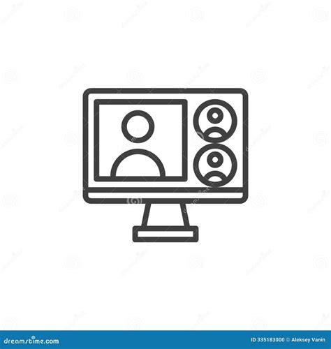 Classroom Line Icon Concept Classroom Vector Linear Illustration