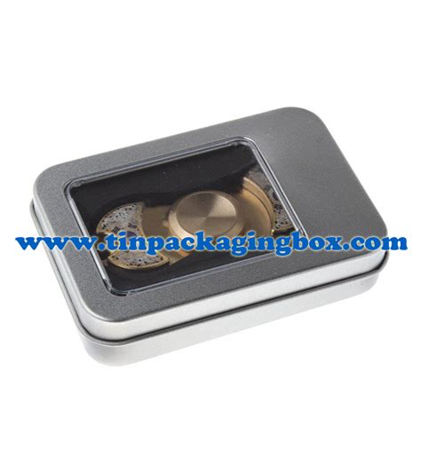 Hot Sale Fun Hand Fidget Spinner Toy In Rectangular T Tin Box With