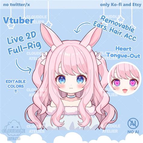 Vtuber Model Base Etsy