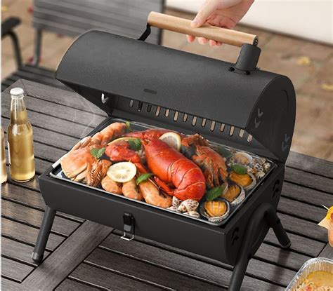 캠핑 양면 바베큐그릴 훈제 직화 꼬지구이