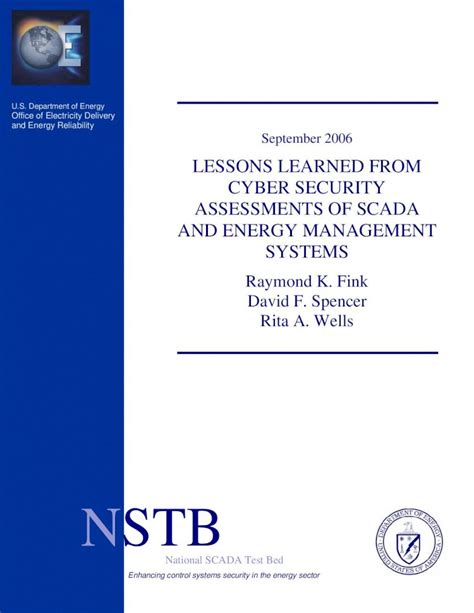 Pdf Lessons Learned From Cyber Security Assessments Of Scada · Ip