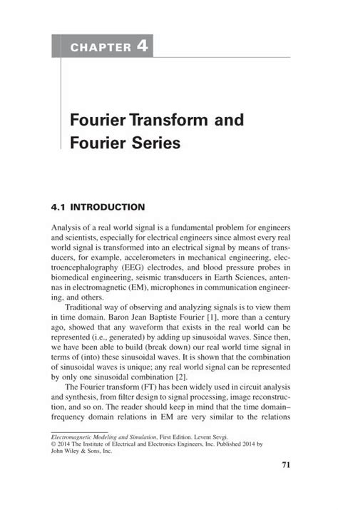 Pdf Electromagnetic Modeling And Simulation Fourier Transform And