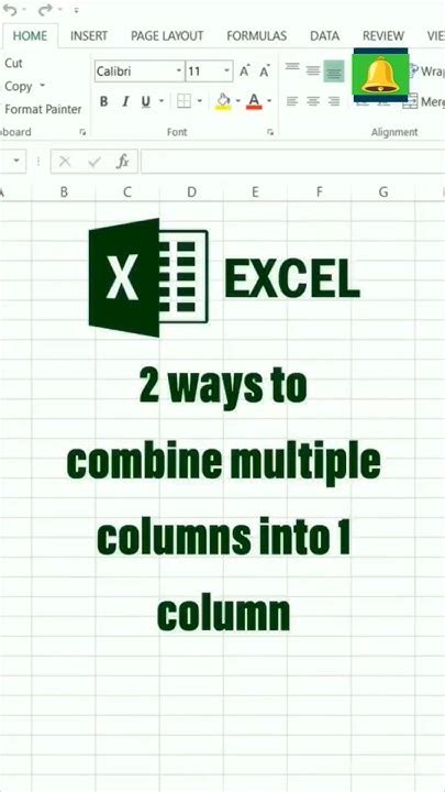 Exceltips 12 2 Shortcut To Combine Columns Exceltips Exceltricks