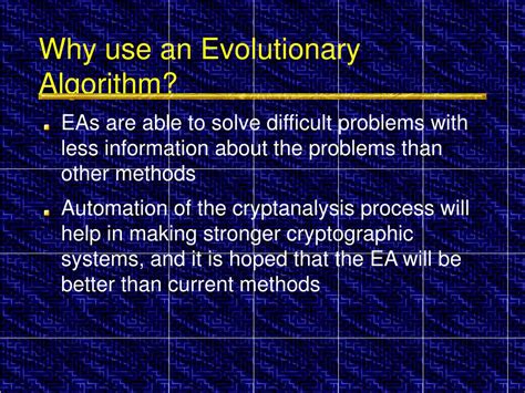 ppt cryptanalysis of the playfair cipher using an evolutionary