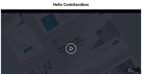 Videojs With React Typescript Forked Codesandbox