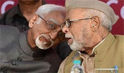Vice President Hamid Ansari Condoles Passing Away Of Former Mp And