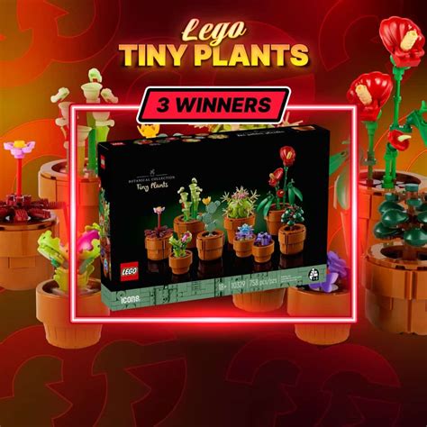 3 Winners Lego Tiny Plants 3 Gaming Giveaways