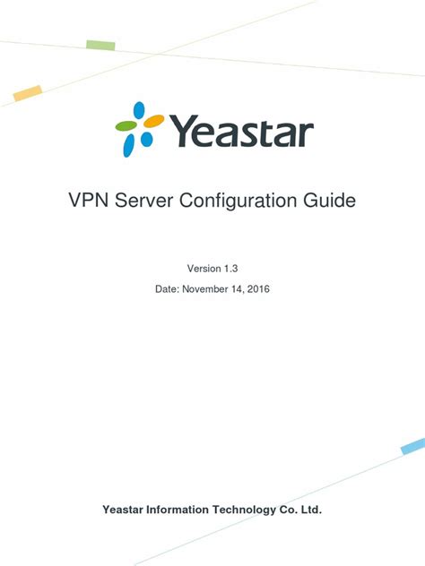 Vpn Server Configruation Guide En Pdf Virtual Private Network Port Computer Networking